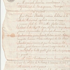 Antique French Document SET #4, INSTANT Digital Download; French Script ...