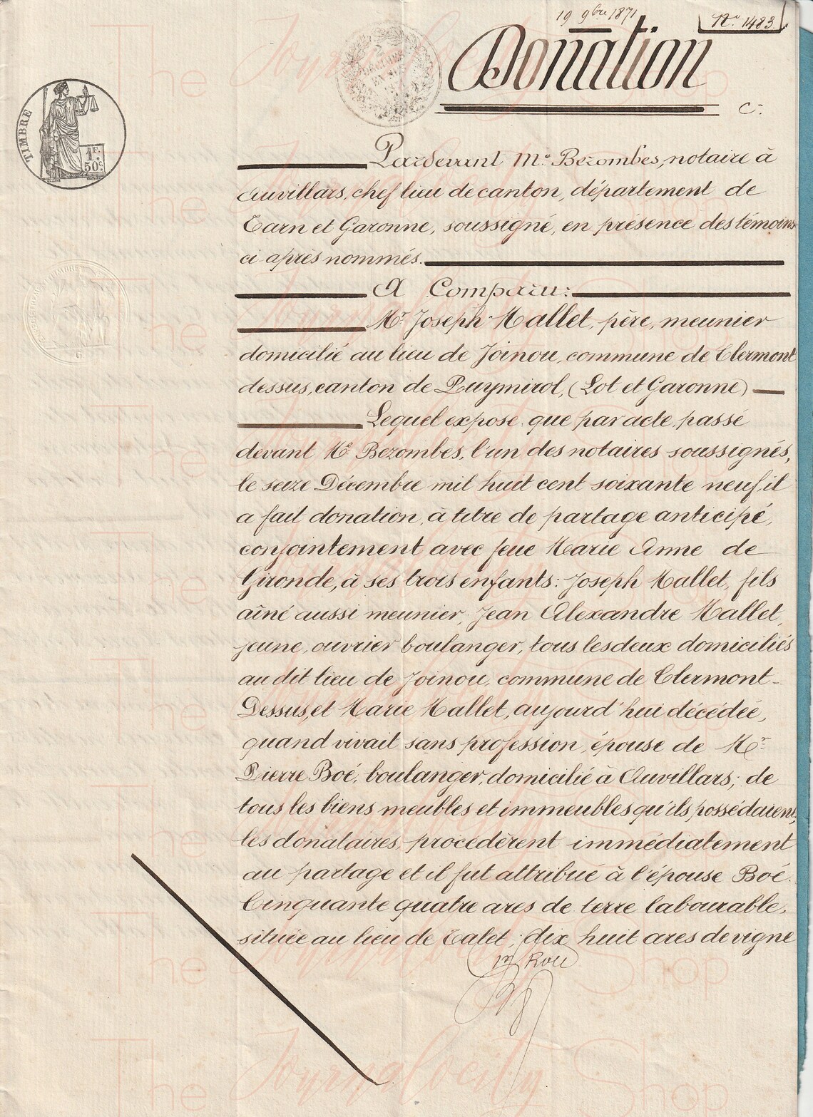 Antique French Document SET 3 INSTANT Digital Download - Etsy