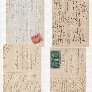 Antique French Post Cards; French Postcards; INSTANT DIGITAL DOWNLOAD ...