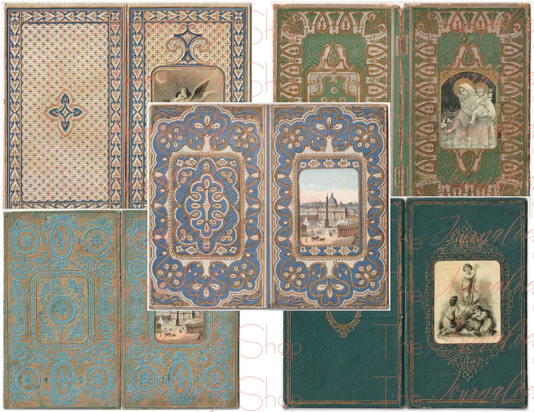 Antique French Book Covers: Ornate Journal Printable (digital Download ...