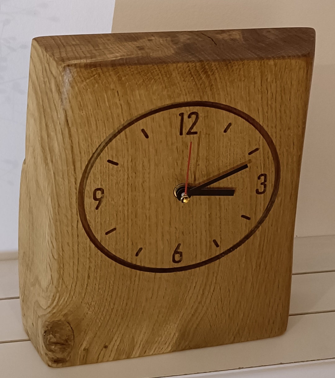 Wall Clock Made of Solid Oak / Wood Decoration / Wooden Clock - Etsy