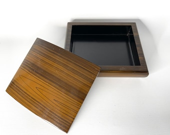 Portafile Wood Look Metal File Box With Key Vintage Office Storage - Etsy