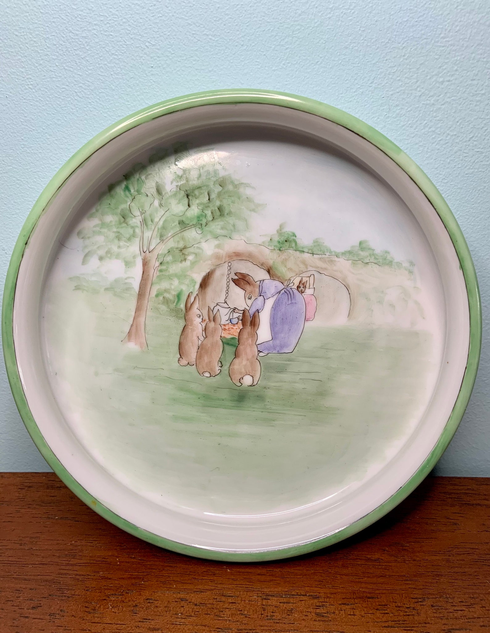 Vintage Hand-painted Peter Rabbit Childrens Plate and Mug Set - Etsy