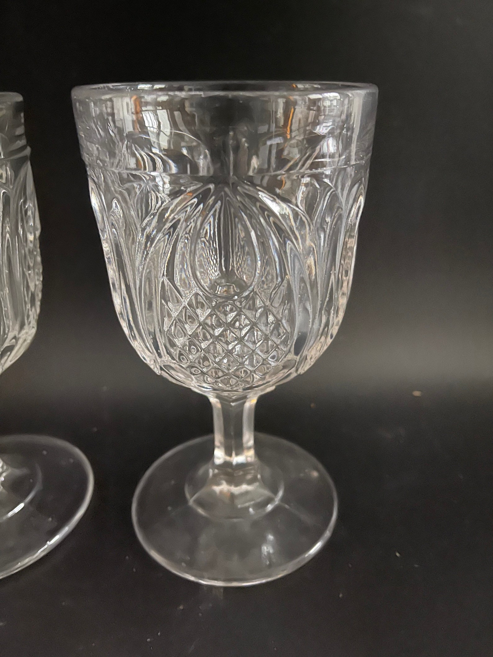 Antique EAPG Flint Glass New England Pineapple by Boston and - Etsy