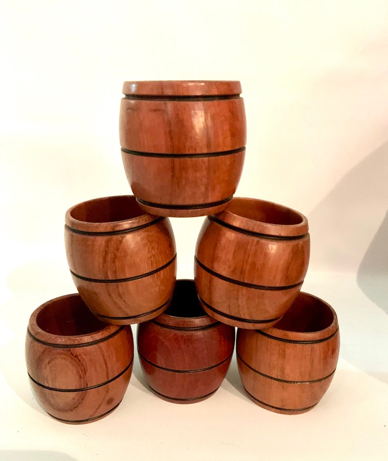 Vintage Wood Whiskey Barrel Keg Decanter With Shot Glasses - Etsy