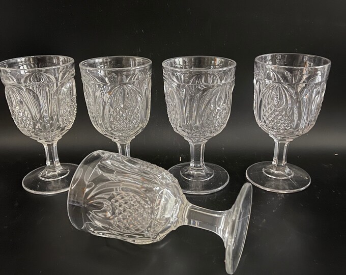 Antique EAPG Flint Glass New England Pineapple by Boston and Sandwich ...