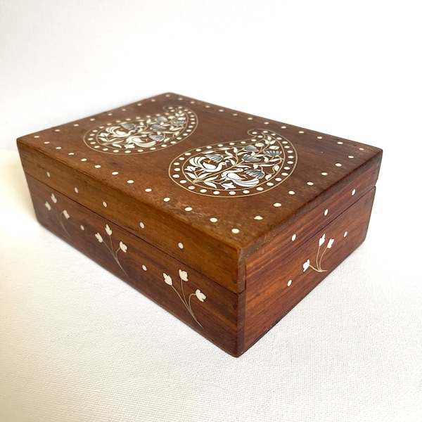 Inlaid Wooden Box - Etsy