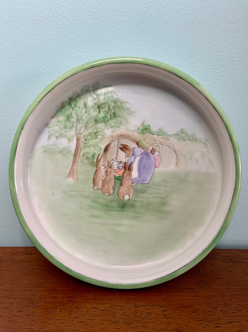 Vintage Hand-painted Peter Rabbit Childrens Plate and Mug Set - Etsy