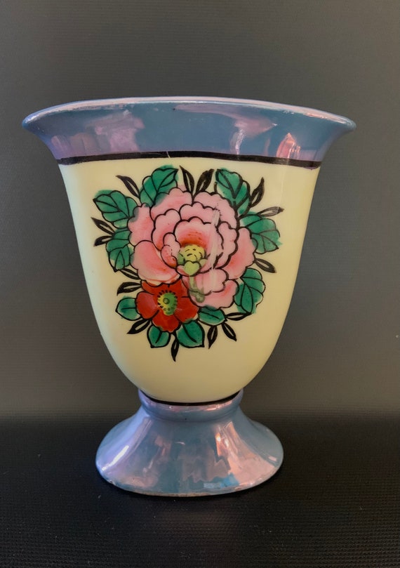 Vintage Japanese Lustreware Vase | Etsy