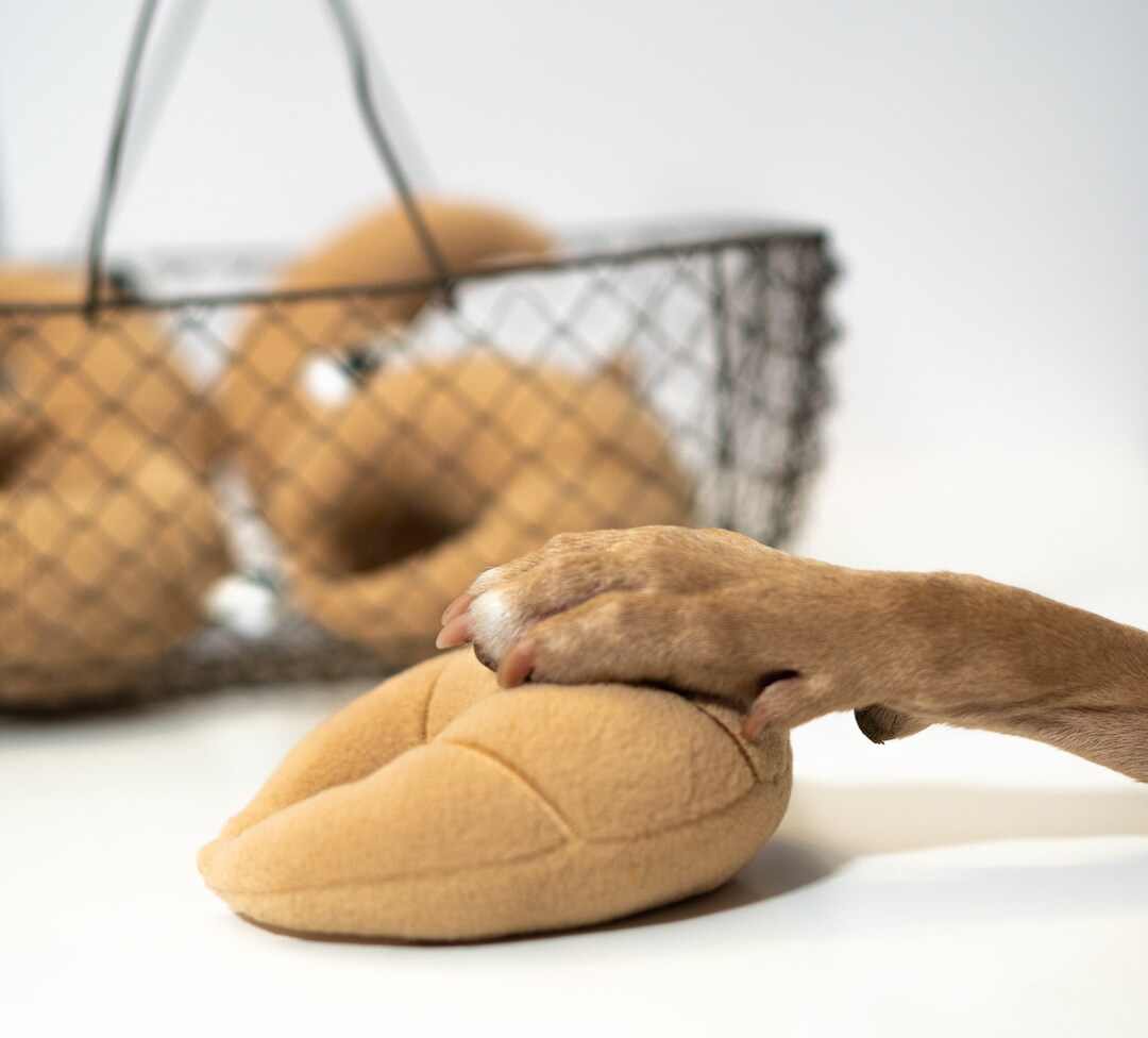 Squeaky Dog Toy - Croissant - Etsy