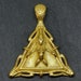 Magic_triangle.37.00 X 7.00 X 42 Mm Steel Polished Gold Plated - Etsy