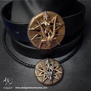 Baphomet 84 Belt Buckle Bronze - Etsy