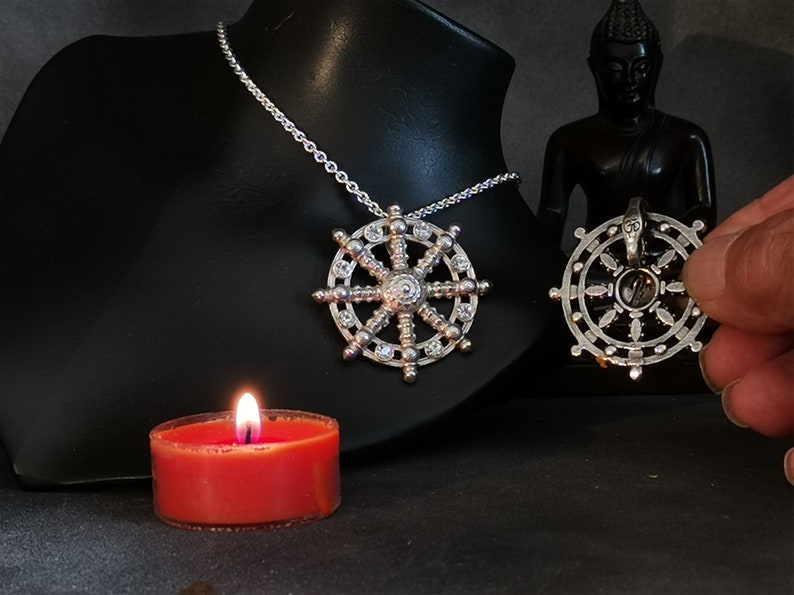 Dharma Wheel. Silver 925 Dharma Chakra Jewelry With - Etsy