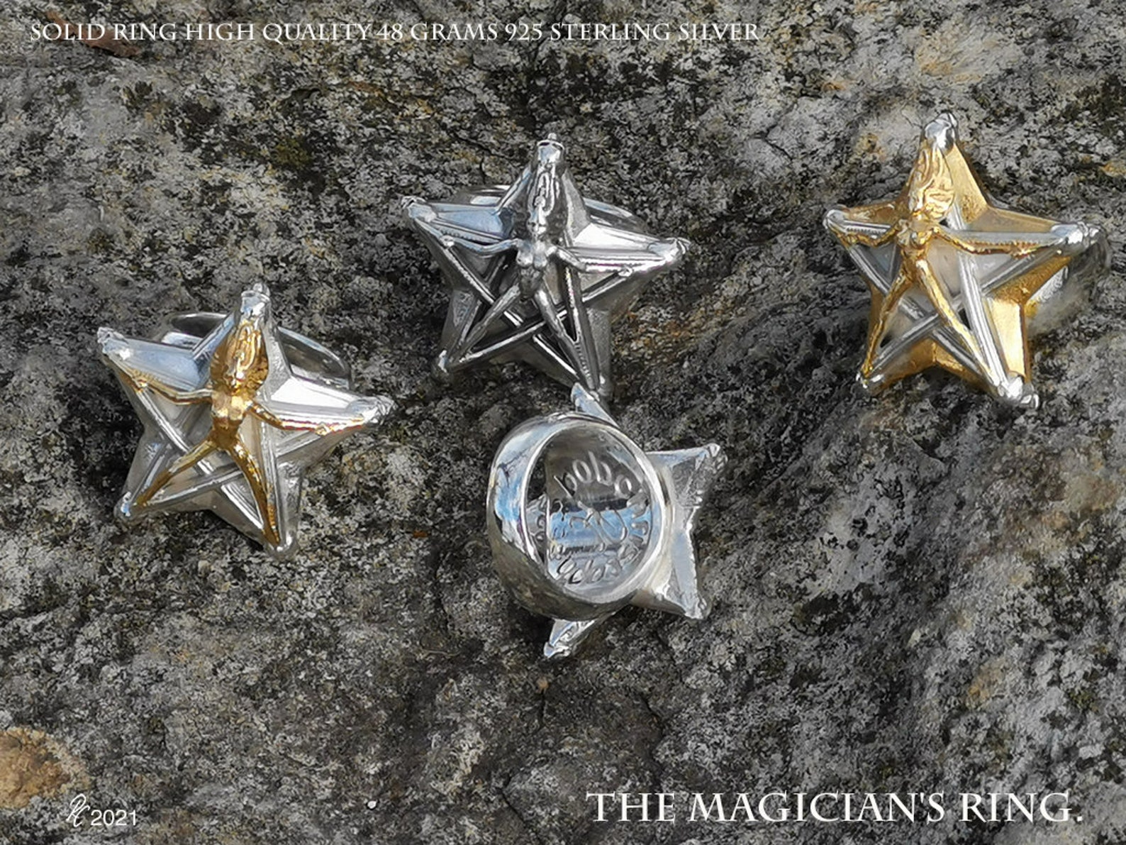 The Magician's Ring Solid Ring High Quality 48 Grams 925 - Etsy