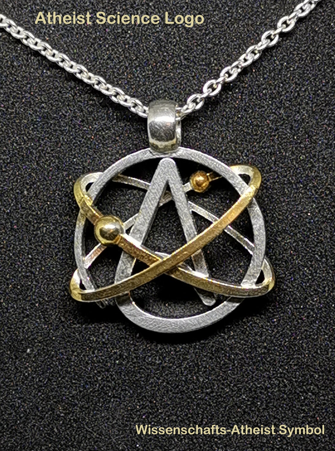 Scientific Atheism Symbol Sign Star Dust Brass Yellow | Etsy