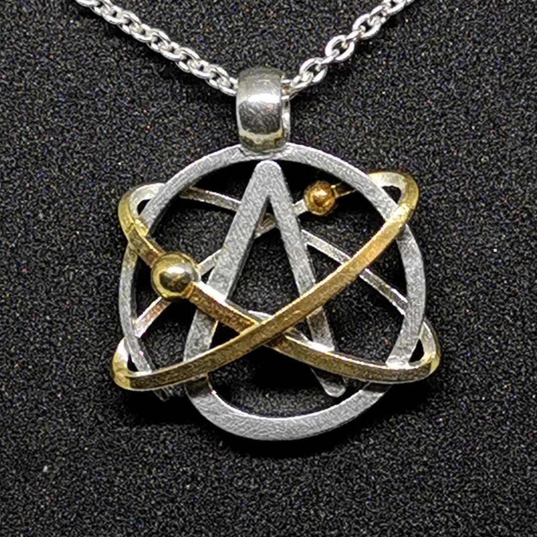 Scientific Atheism Symbol Sign Star Dust Silver 925 - Etsy