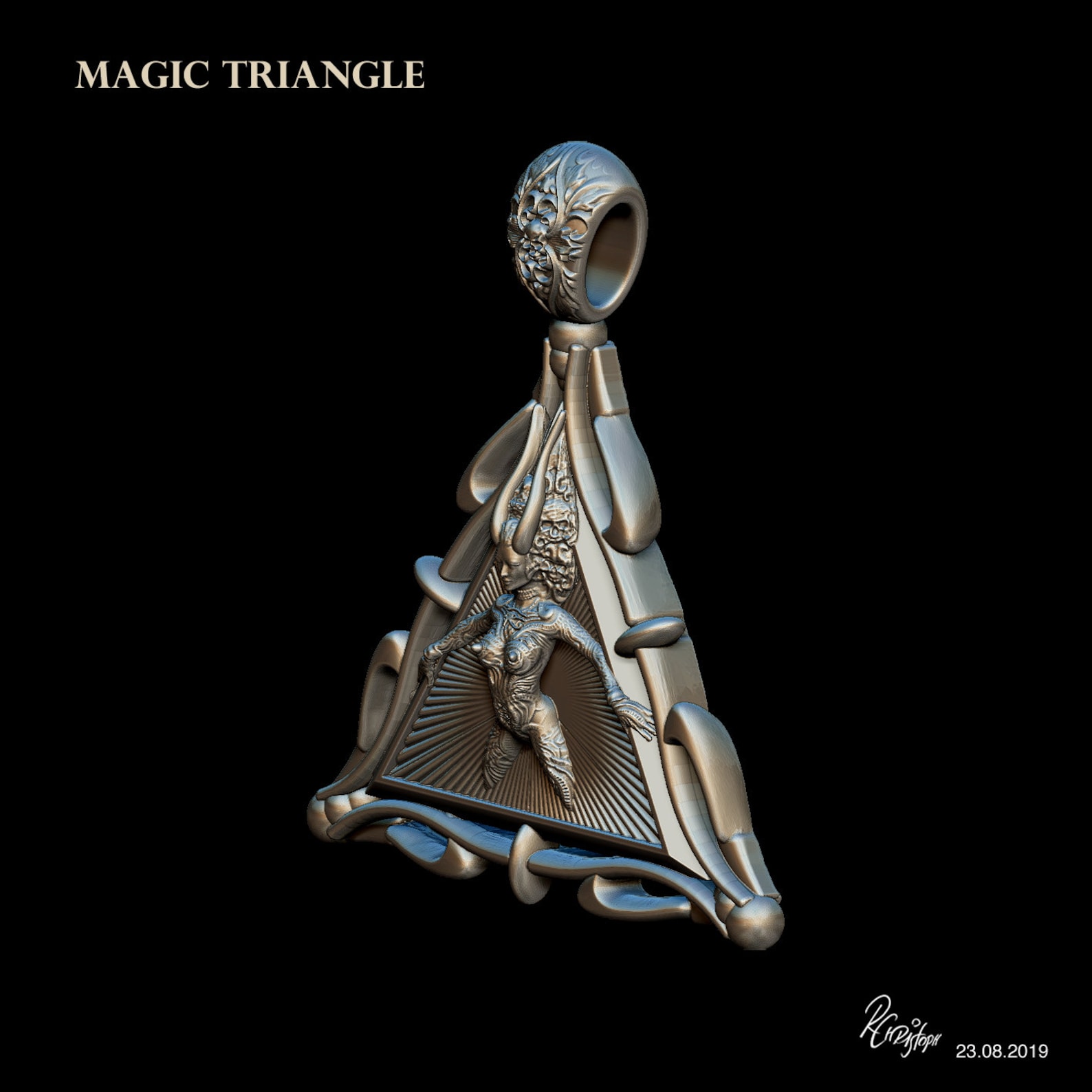 Magic_triangle. to You the Mystical Jewelry That Touches the | Etsy