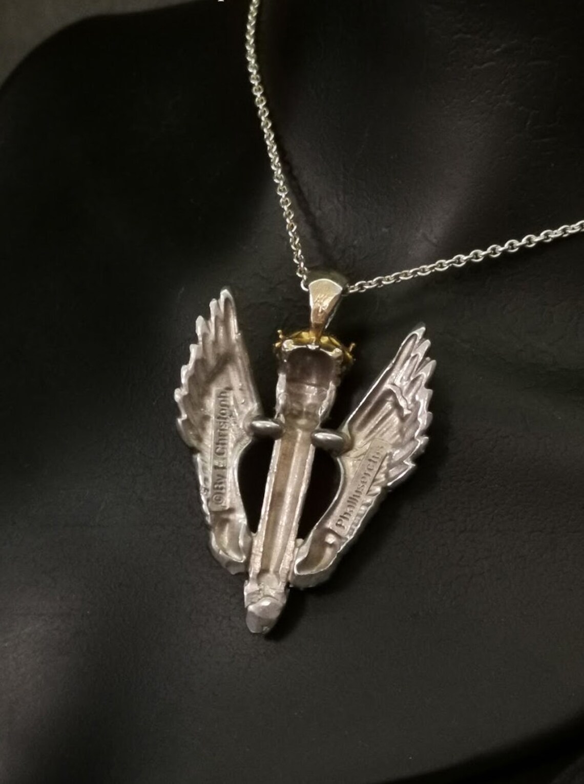 Gold Phalluserectus Silver 925 Gold Plated Penis Pendant With - Etsy UK