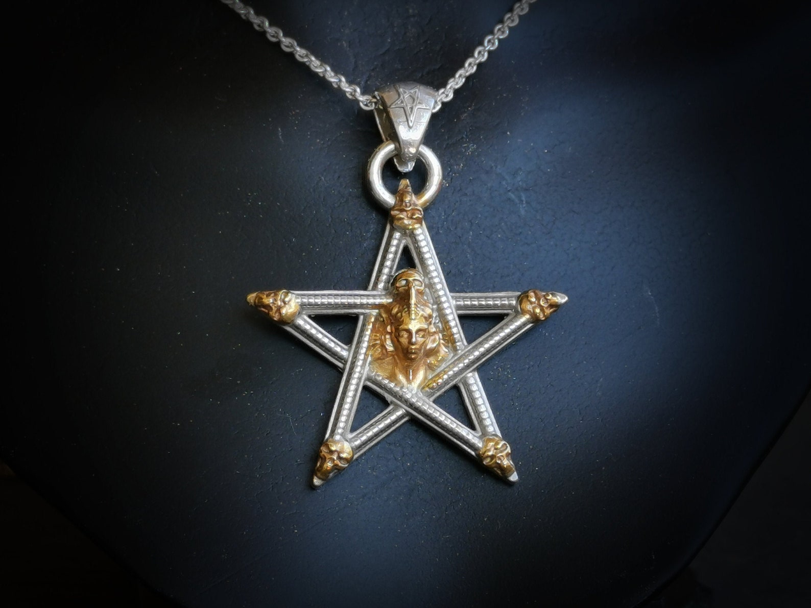 Pentagram, 5 Elements, Silver 925. Tribut to HR Giger, Limitierte ...