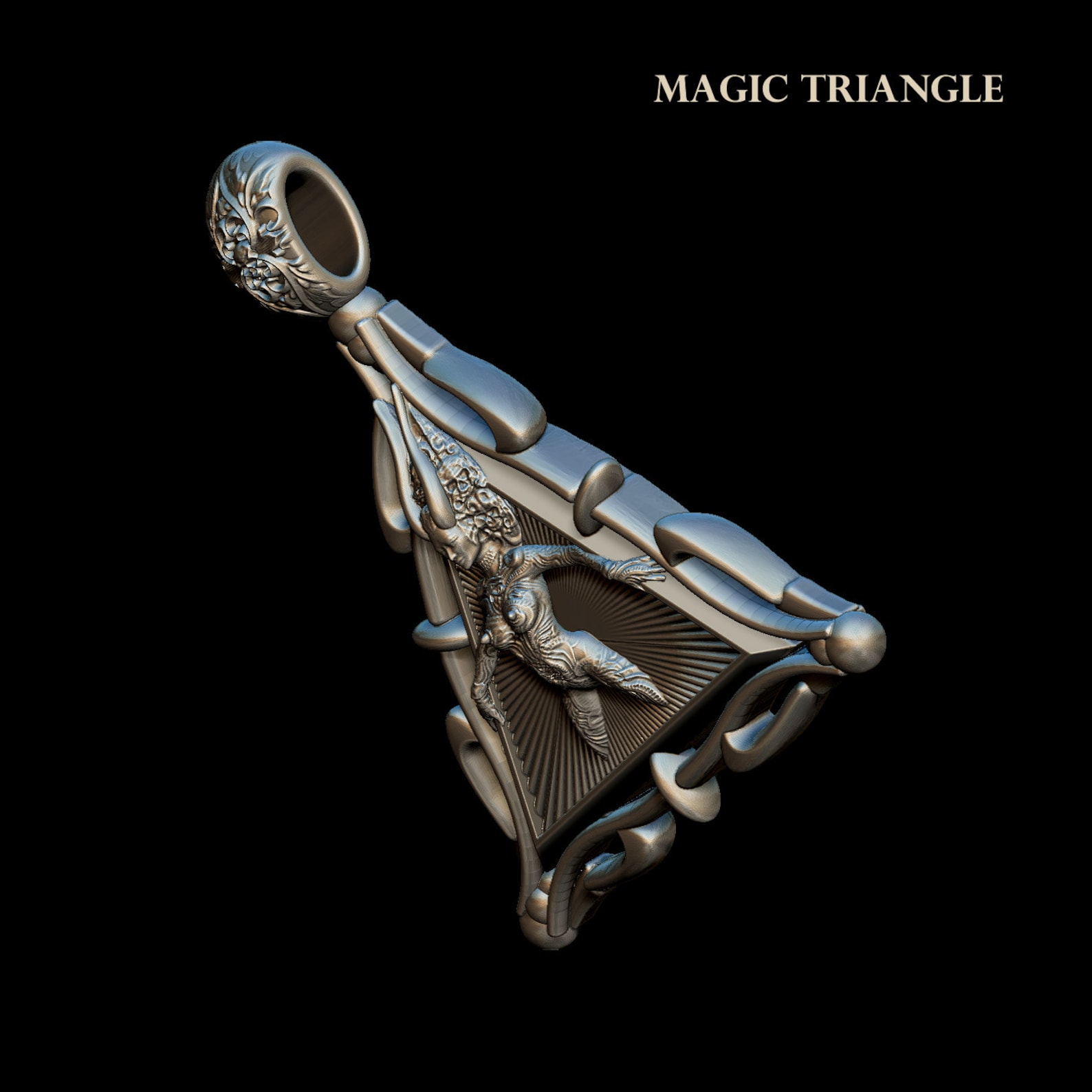 Magic_triangle.37.00 X 7.00 X 42 Mm Steel Polished Gold Plated - Etsy