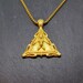 Magic_triangle.37.00 X 7.00 X 42 Mm Steel Polished Gold Plated - Etsy