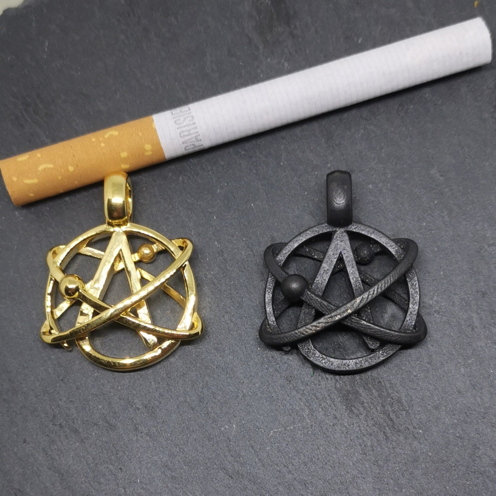 Scientific Atheism Symbol Sign Star Dust Brass Yellow | Etsy