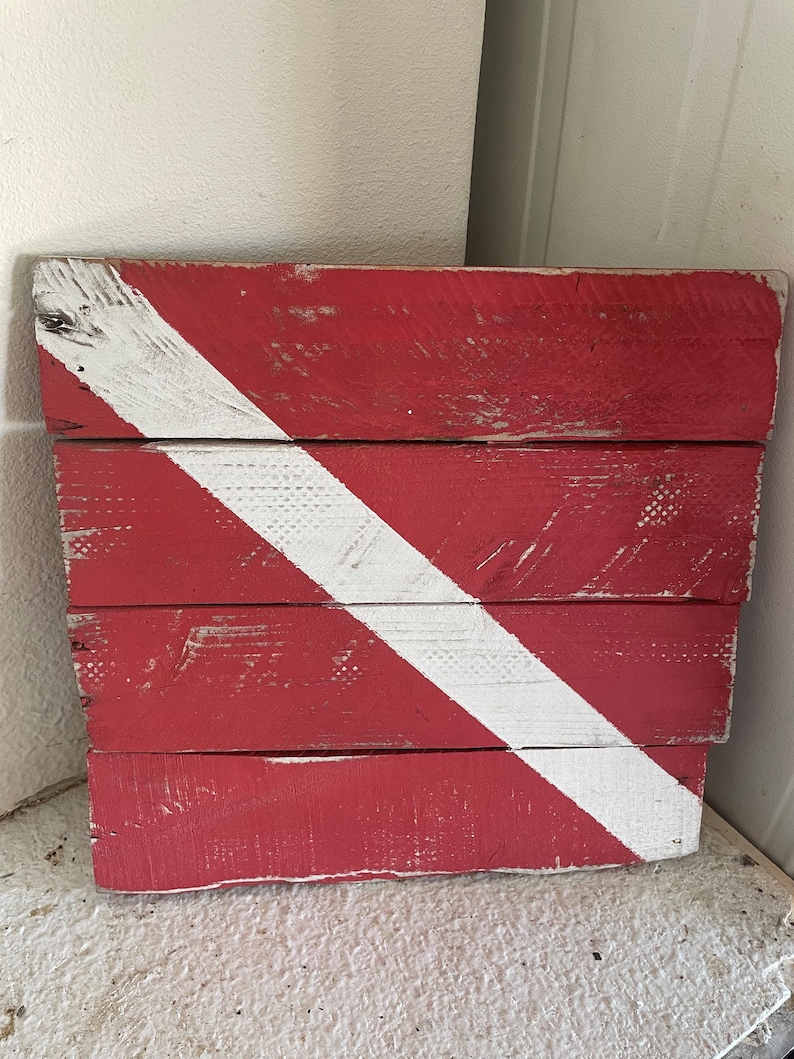 Diver Down Reclaimed Wood Custom Sign | Relax | Craft | Rustic Sign ...