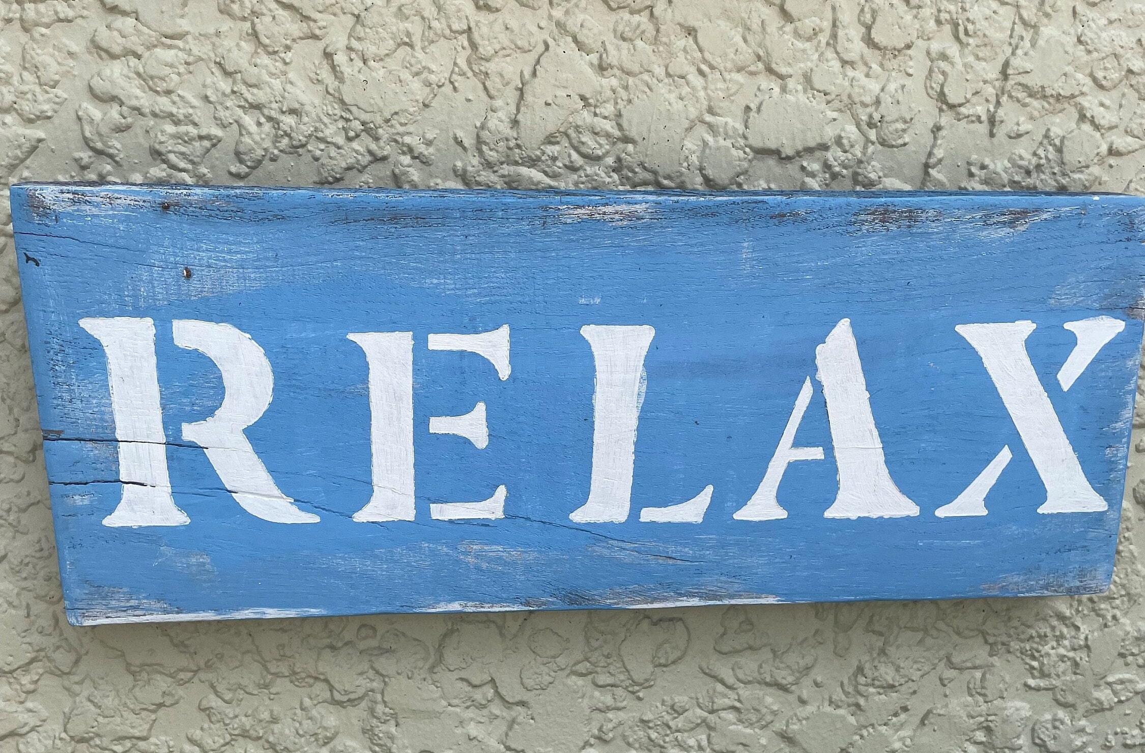 Reclaimed Wood Custom Sign | Relax | Craft | Rustic Sign | Wall Art ...
