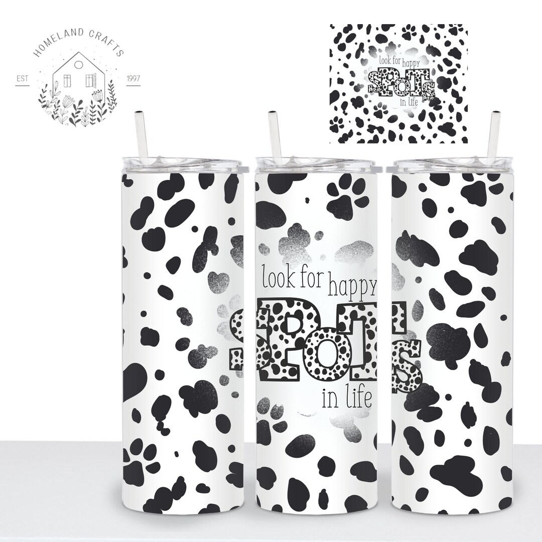Happy Spots Plus Freebie 20 Oz. Skinny Tumbler PNG Wrap, Sublimation ...