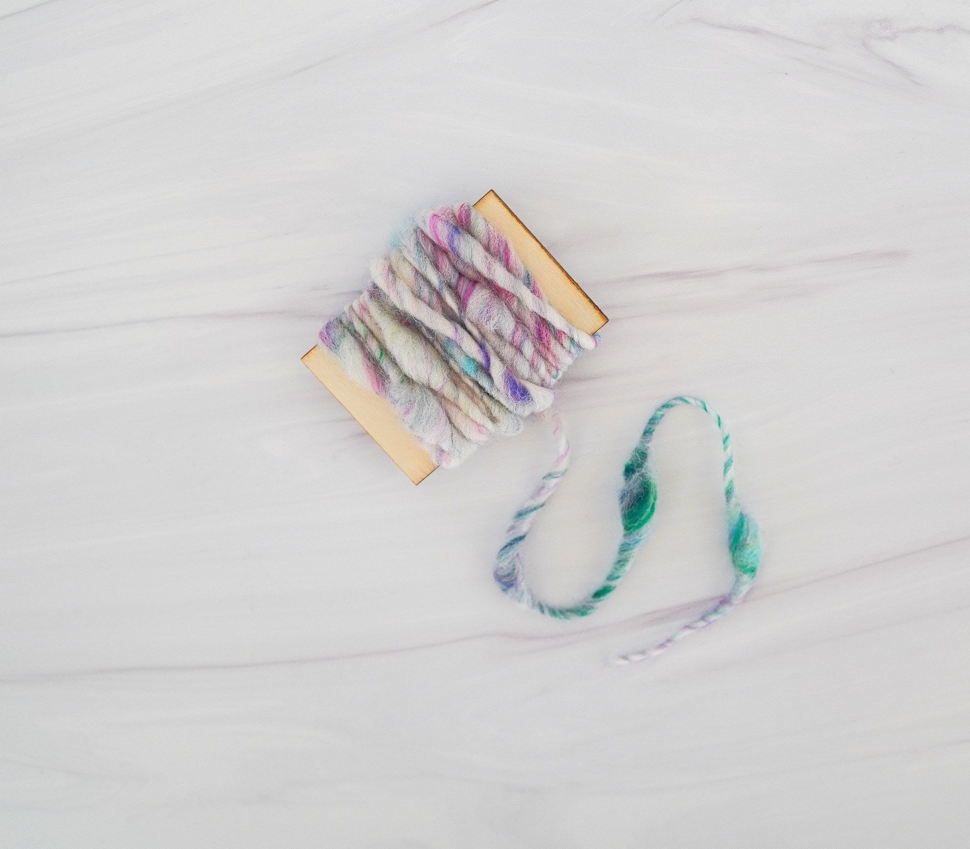 Rainbow Wool Old-fashioned Yarn / Gift Wrap Ribbon / Gift - Etsy