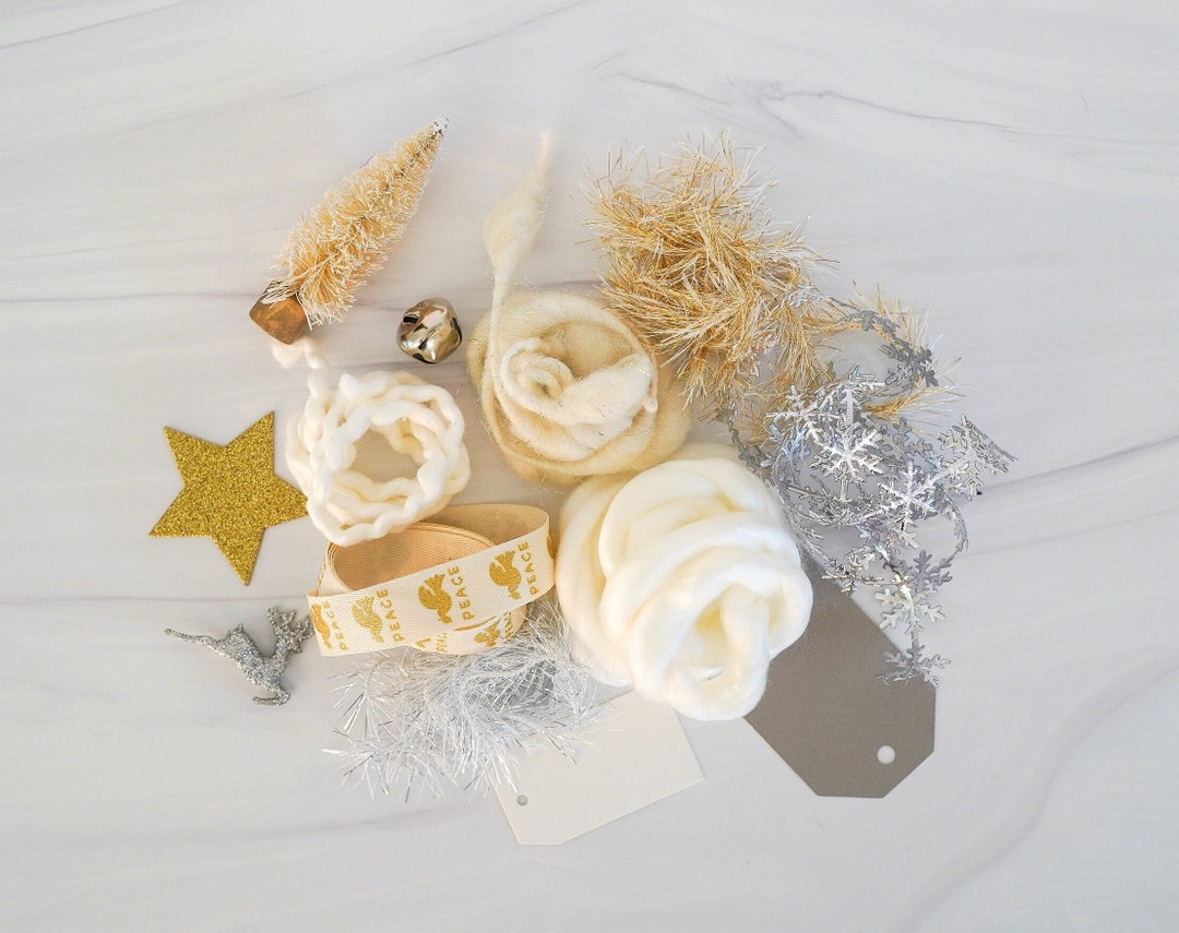 Mini Winter White Gift Packaging Kit / Gift Wrapping / Gift Packaging ...