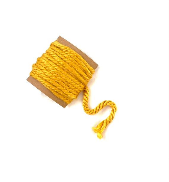 Old-fashioned Mustard Yellow Super Thick Yarn Ribbon / Gift | Etsy