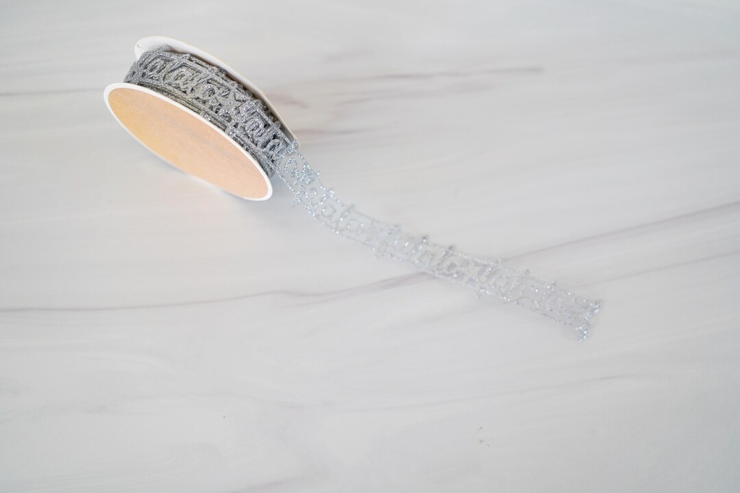 Silver Fa La La Die-cut Ribbon Trim • 3 Yards - Etsy