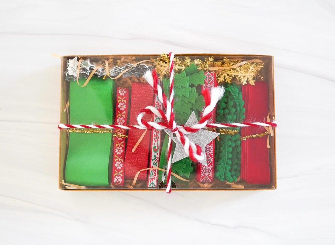 Christmas Luxury Ribbon and Trim Gift Set / Gift Wrapping / Gift ...