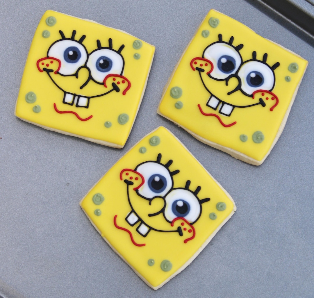 Spongebob Squarepants Sugar Cookies - Etsy