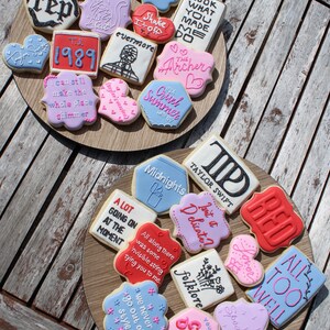 Taylor Swift Eras Sugar Cookies (random Assortment) - Etsy
