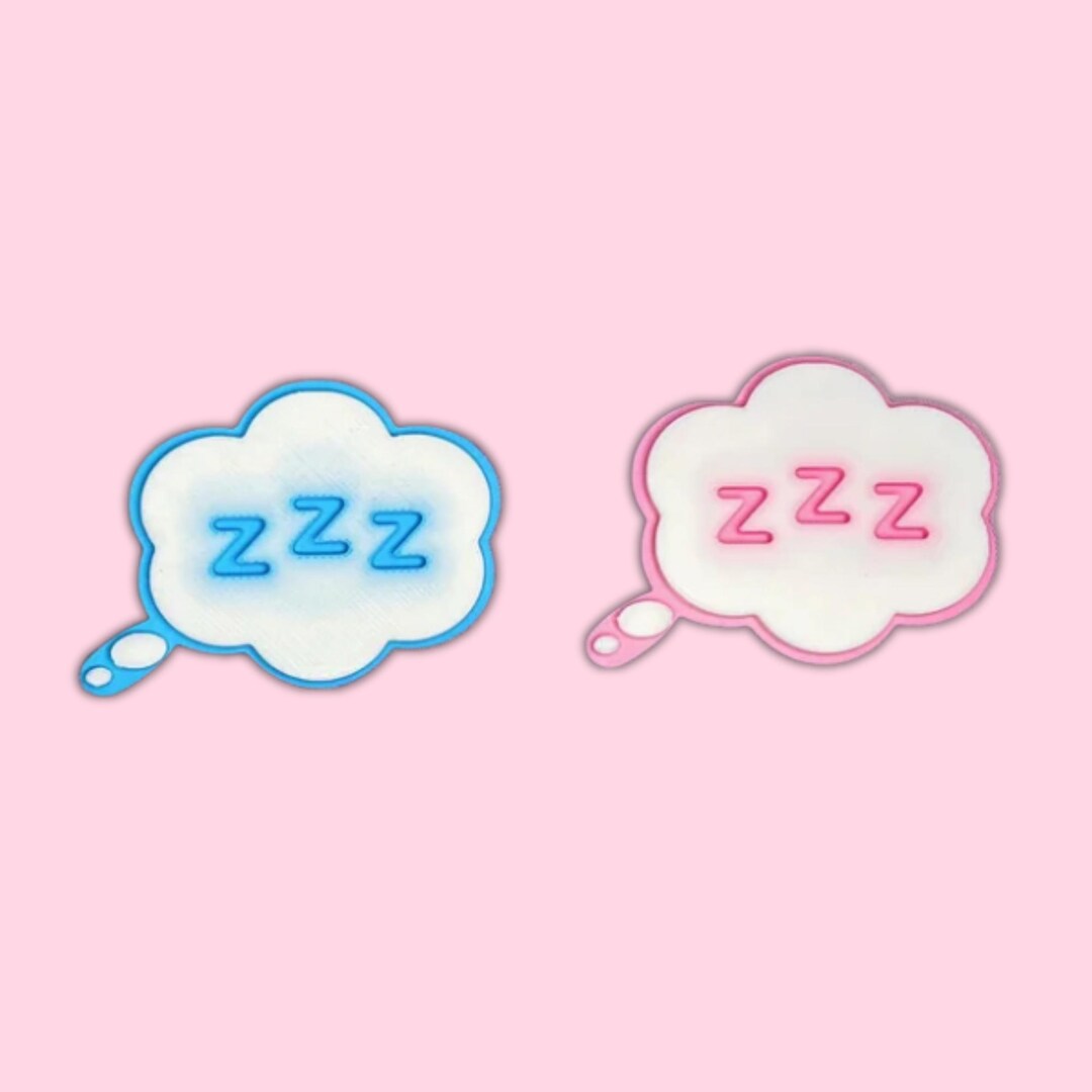 Anime Sleepy ZZZ Hair Clip | Kawaii Cosplay Barrette | Pink & Blue ...