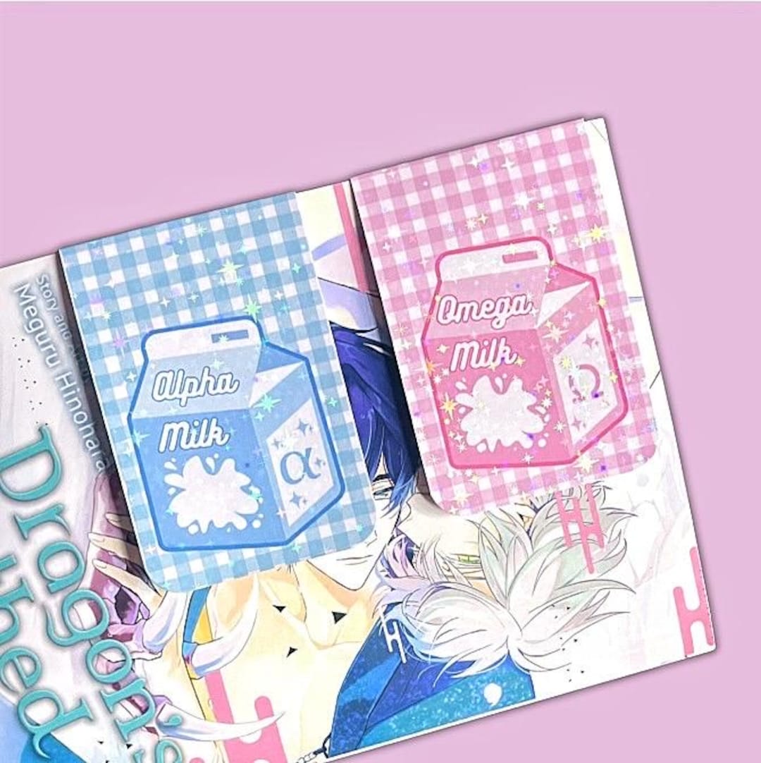 BL Omegaverse Magnetic Bookmark: Alpha & Omega Milk Carton Stationery ...