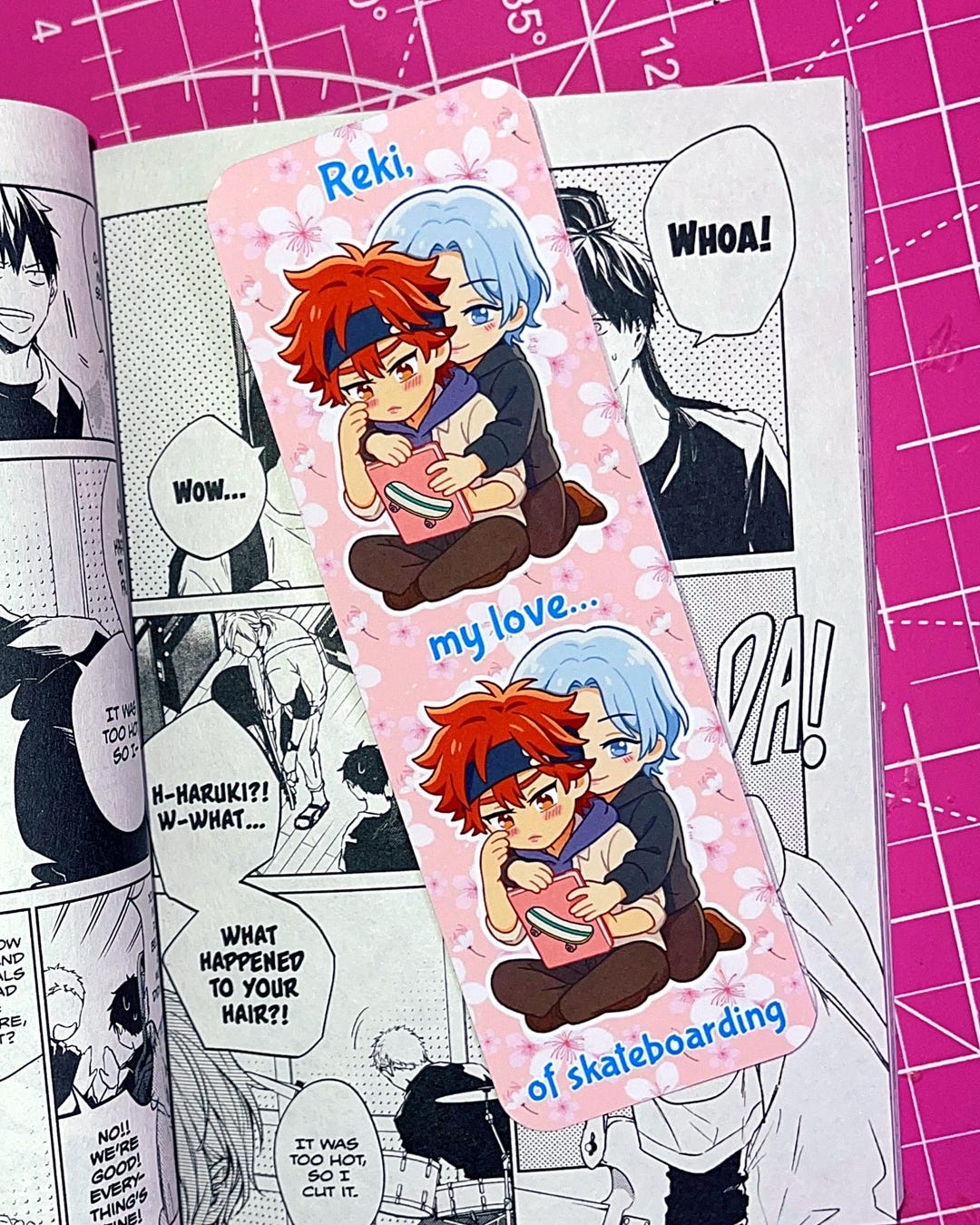 Sk8 the Infinity Bookmark: Langa X Reki Chibi Fanart - Etsy