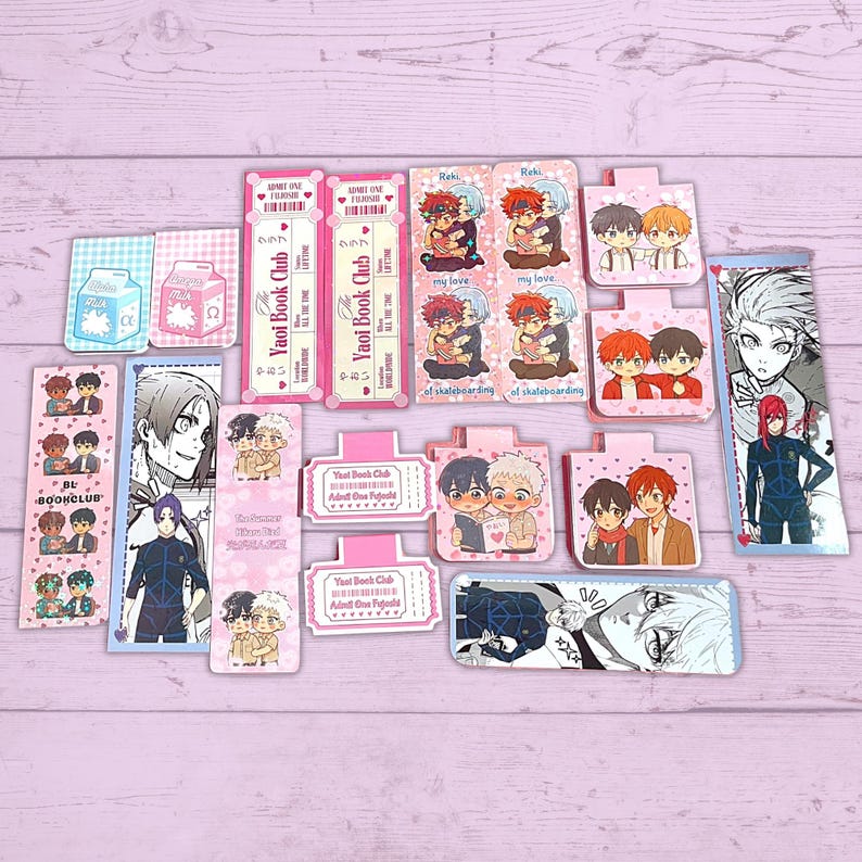 Fujoshi Anime Mystery Grab Bags | Kawaii Stickers, Bookmarks & Art ...