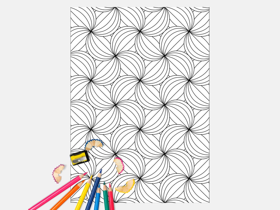 Abstract Pattern Colouring Page Pdf, Therapeutic Abstract Coloring ...