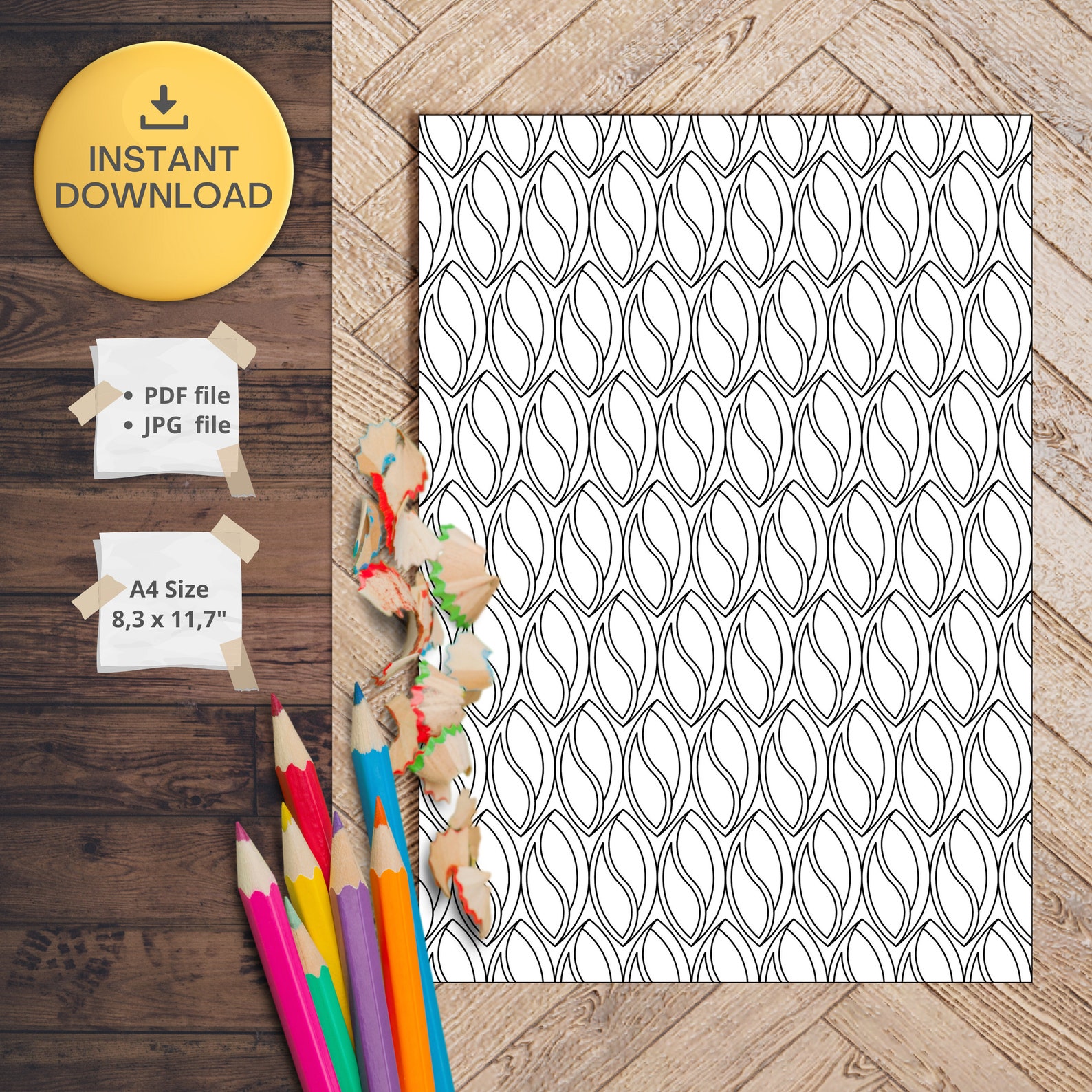 Mind Healing Coloring Page, Therapeutic and Self Care Meditation ...