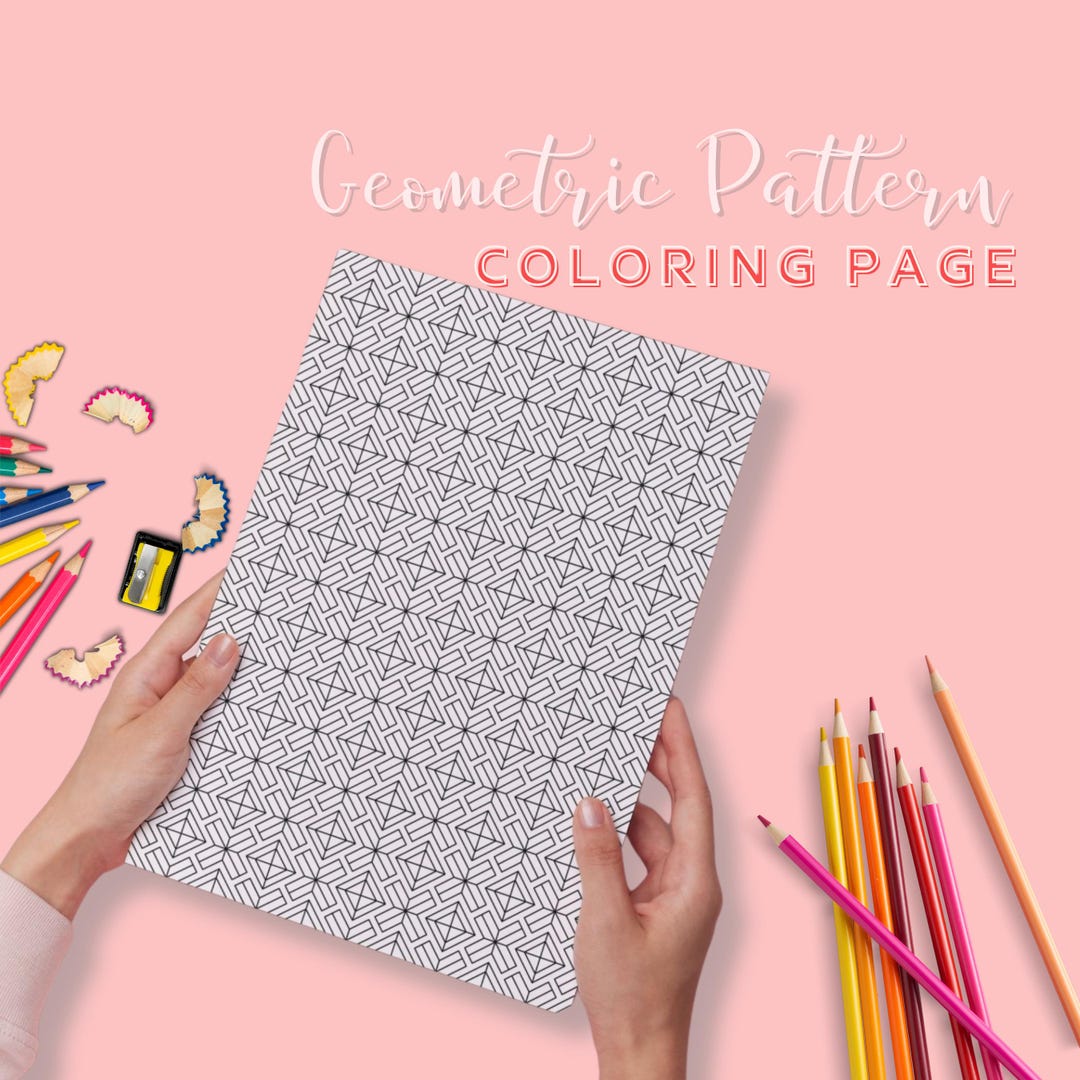 Coloring Pages Geometric Pattern Colouring Pages Printable Coloring ...