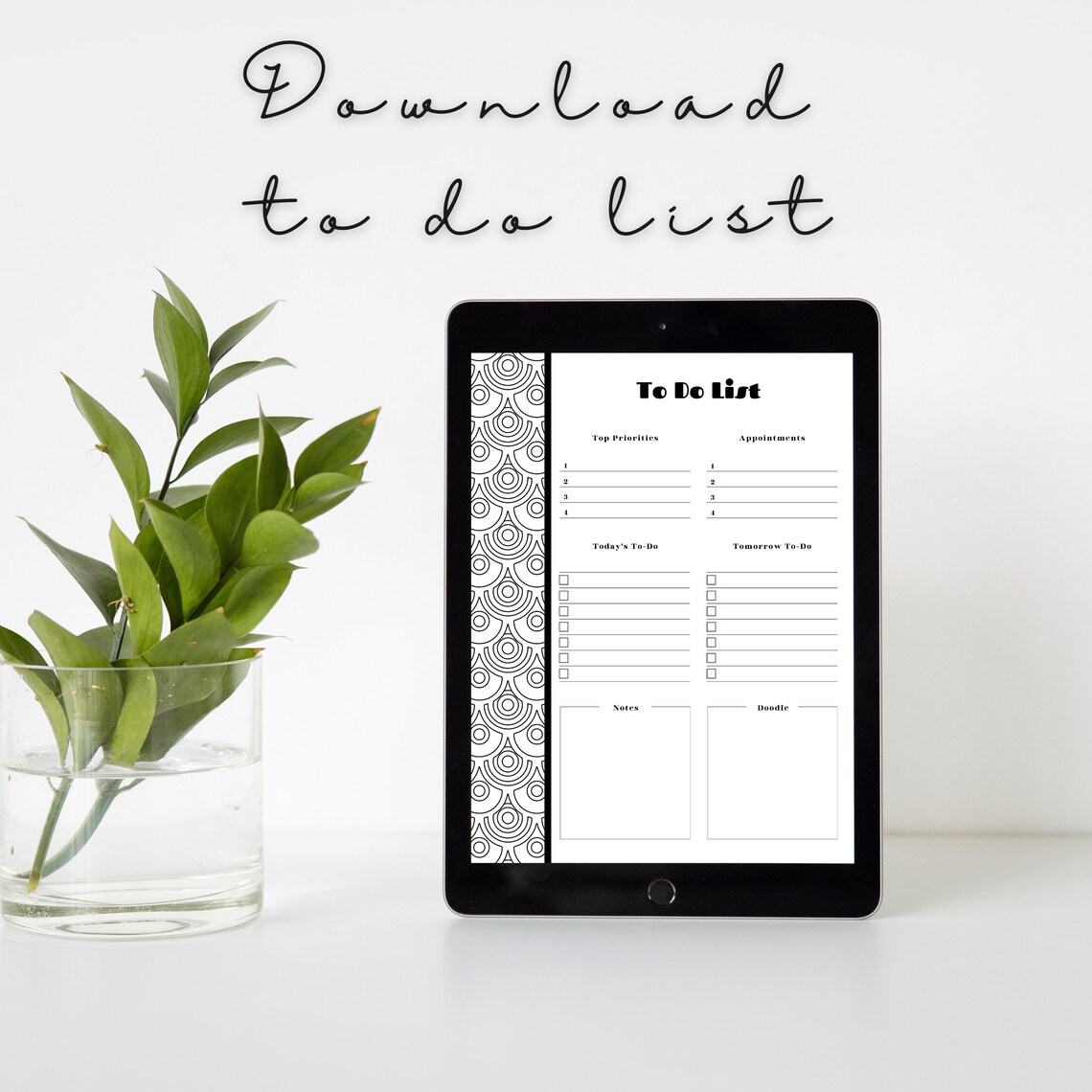 Printable Time Management Design to Do List PDF Download to - Etsy