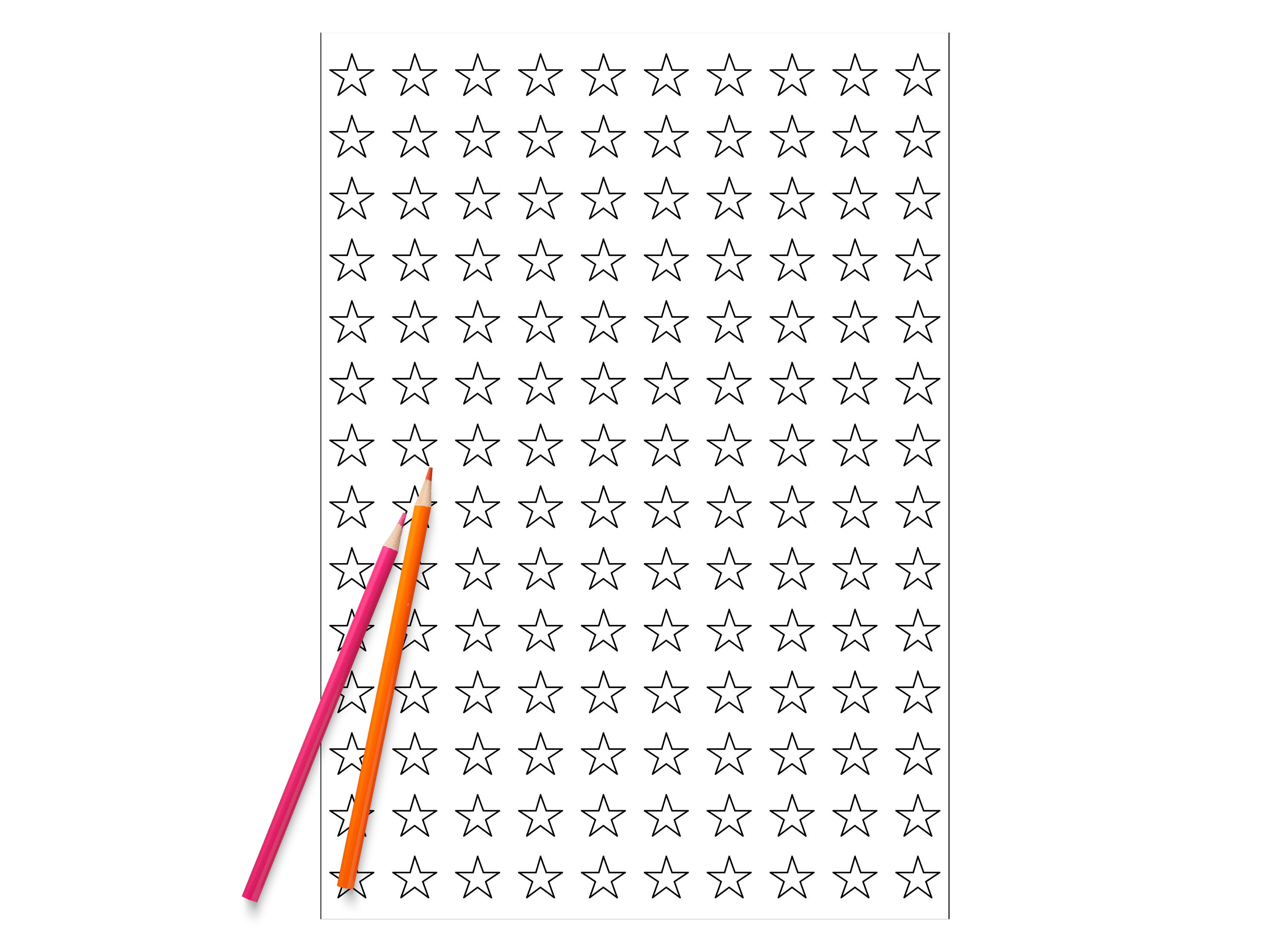 Seamless Star Pattern Coloring Page, Geometric Shape Activity Coloring ...