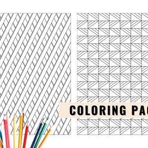10 Printable Patterns Coloring Pages, A4 PDF Coloring,shapes Coloring ...
