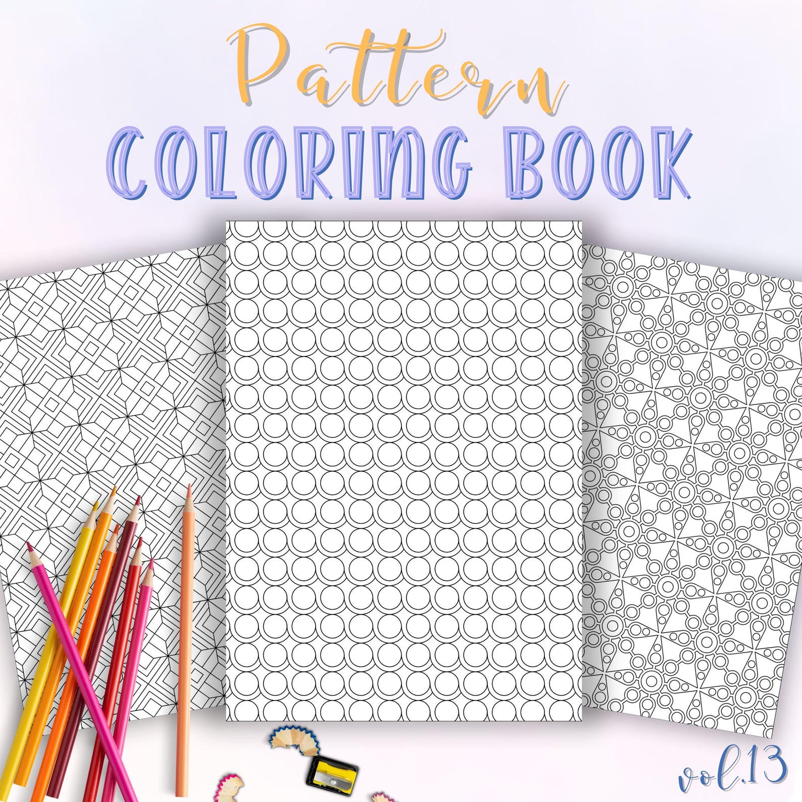 Trendy Pattern Coloring Pages | Creative Geometric Designs for Adults ...