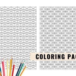 10 Printable Patterns Coloring Pages, A4 PDF Coloring,shapes Coloring ...