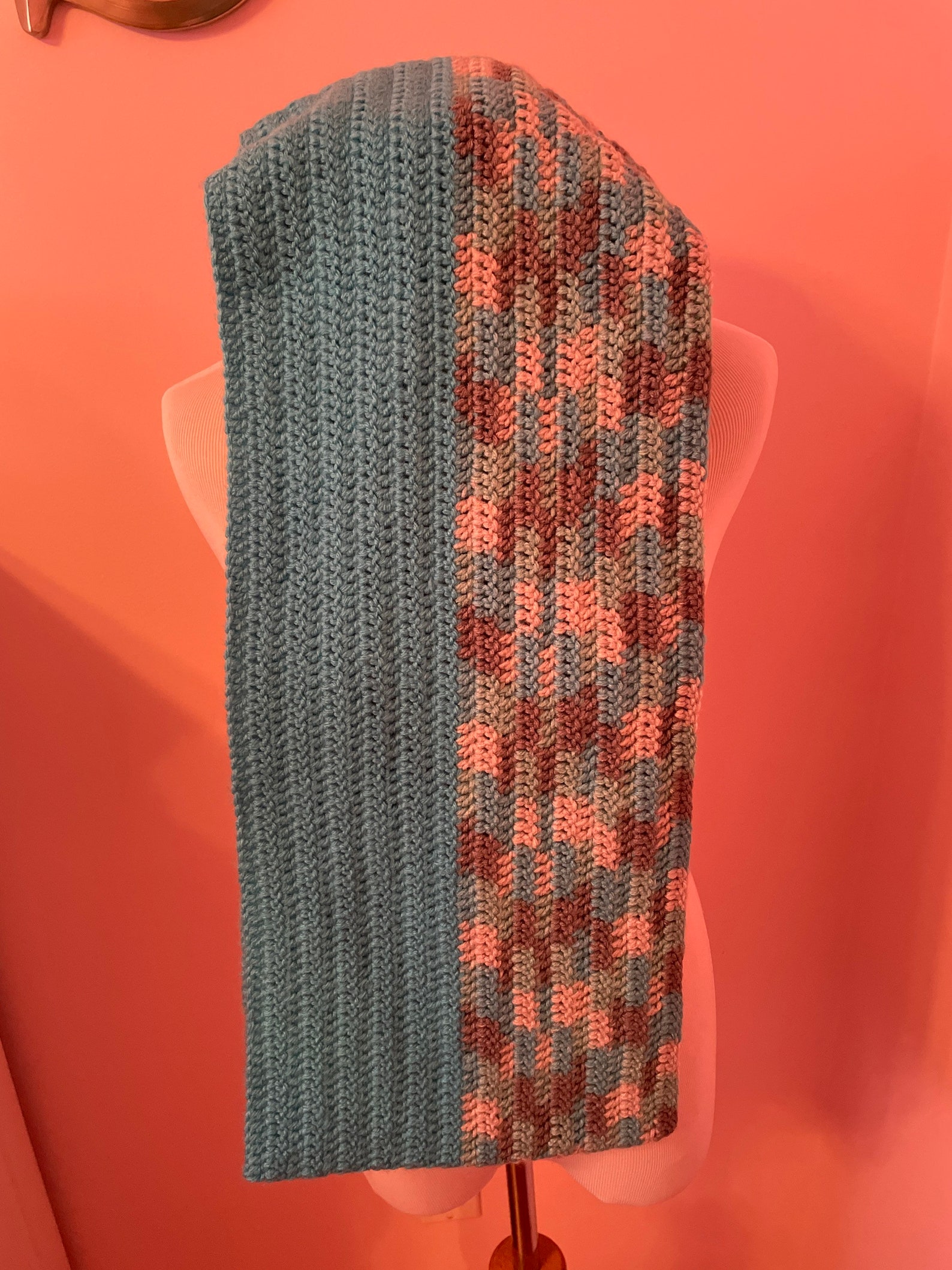 Handmade Infinity Scarf Double Crochet. - Etsy