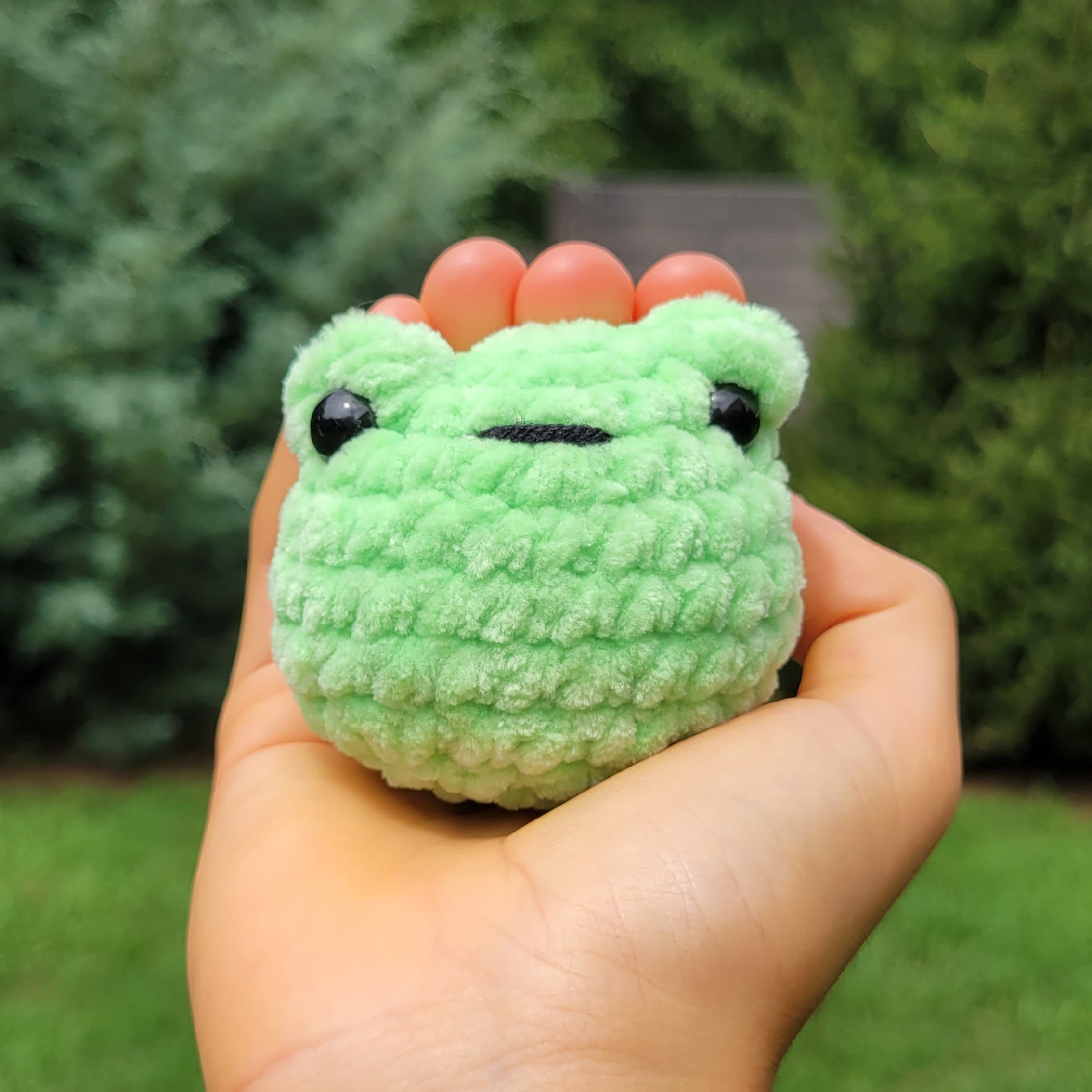 Mini Frog Crochet Plushie Stress Ball Amigurumi Plush - Etsy